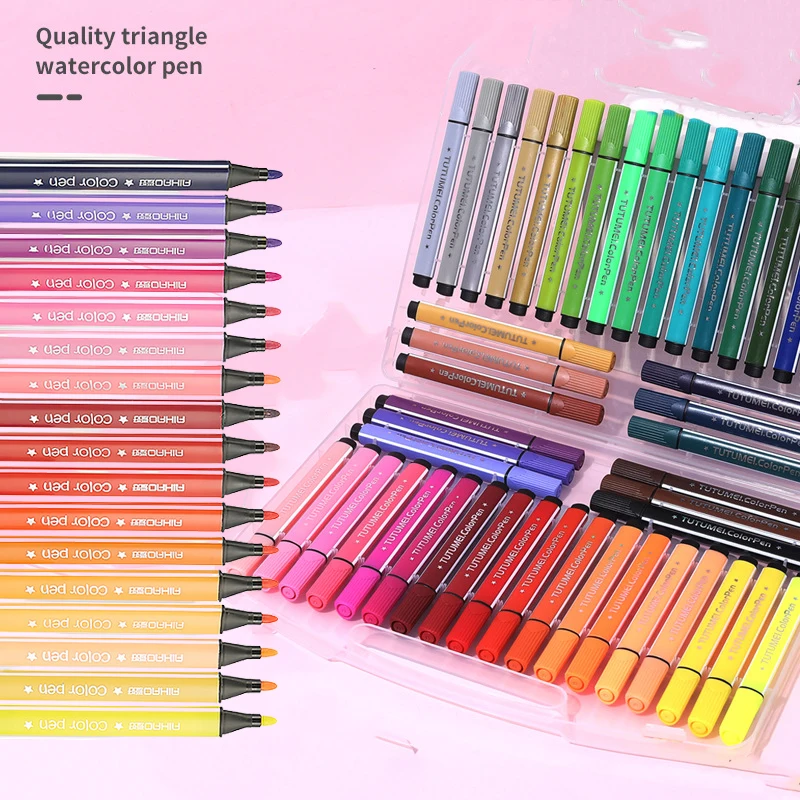 36-Colors-Water-color-Markers-Pens-Manga-Pen-Set-School-Accessories-Sketch-Drawing-Graffiti-Art ...