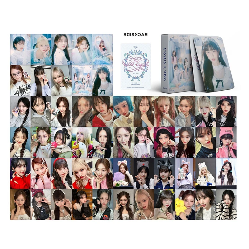 54Pcs-Fashion-Kpop-Idol-IVE-Cards-Photocards-Album-Printing-Small-Card ...