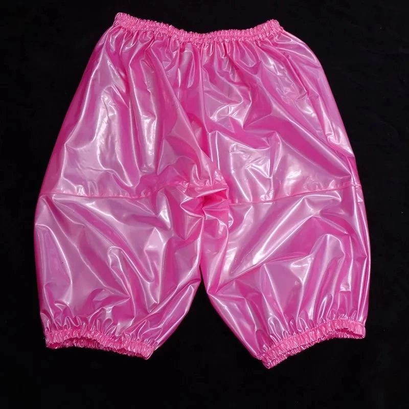 Waterproof Sleek Proof PVC Shorts Elastic Waist Rainproof Summer ...