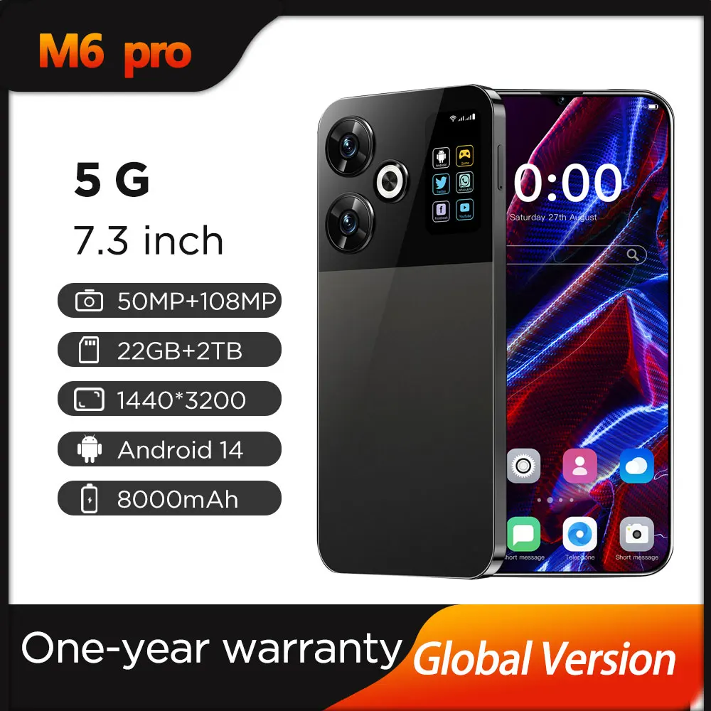 2024-Original-M6-Pro-Smartphone-Global-Version-512G2TB-5G-Dual-Sim ...
