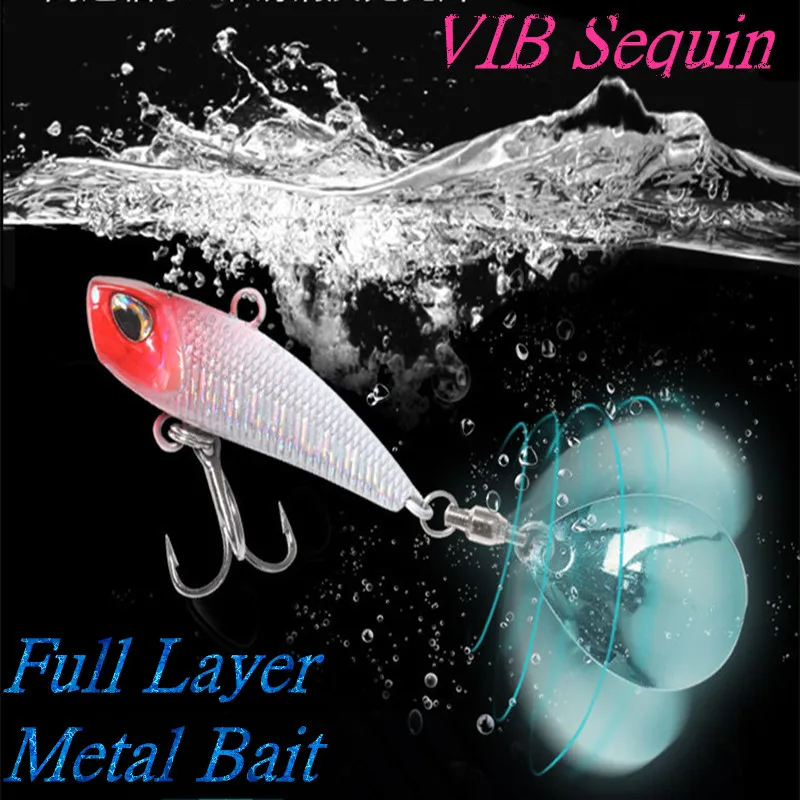 Fishing Metal Bait Lures Rotating | Spinner Baits Fishing Lure ...