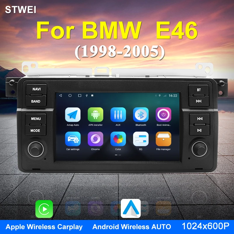 Android-11-Car-Multimedia-Radio-For-BMW-3-Series-E46-M3-318-320-325-330 ...