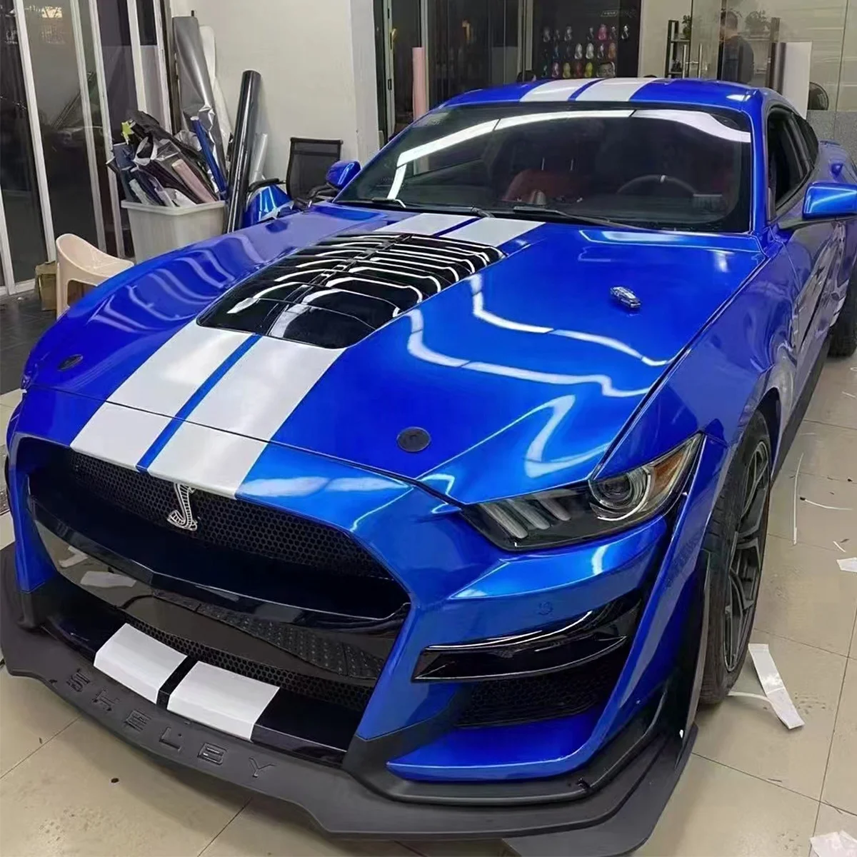 Carro-Bumpers-Body-Kit-para-Ford-Mustang-Modelo-GT500-2015-2016-2017 ...