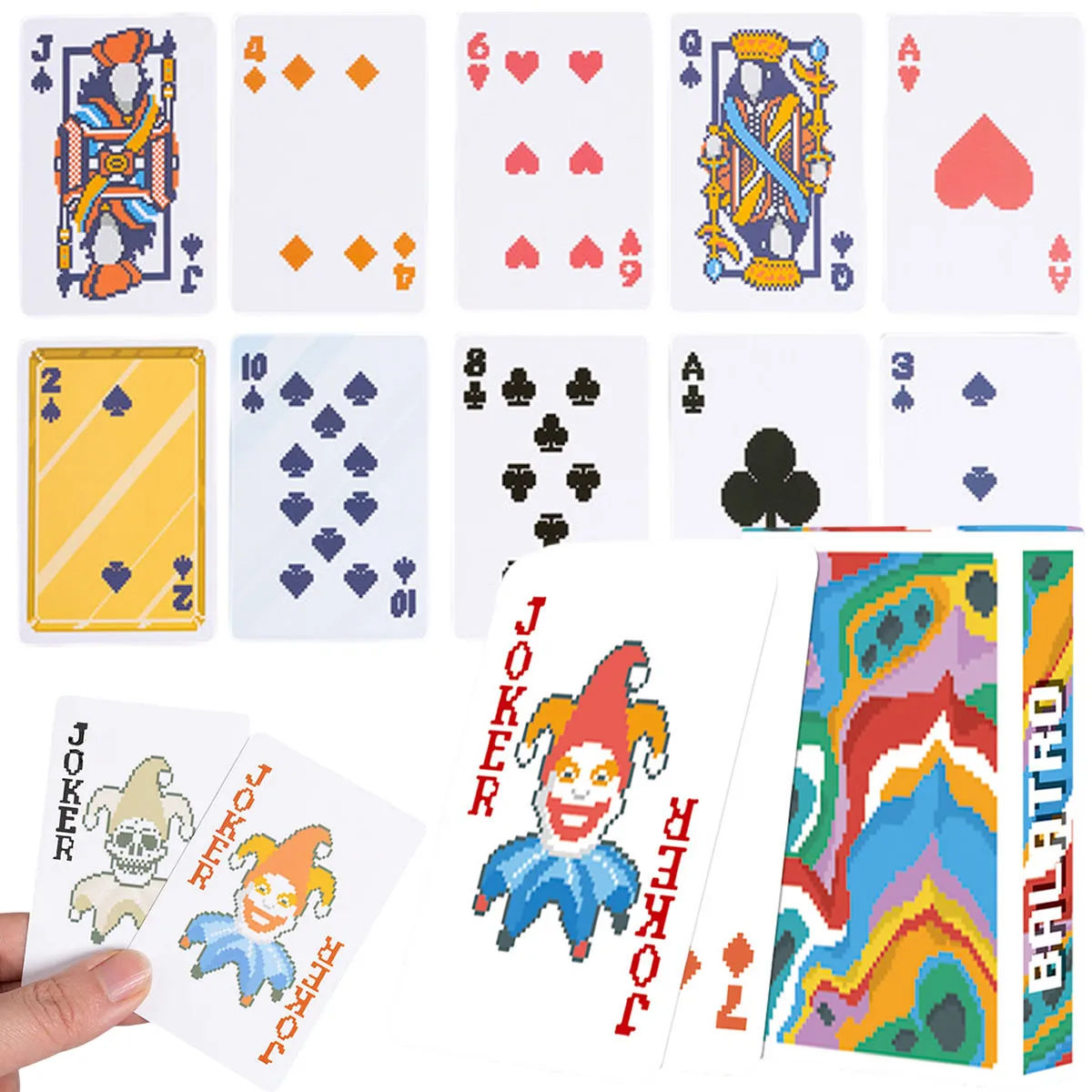 Classic Poker Card Set - Essential Party Game for Gatherings Tabletop ...