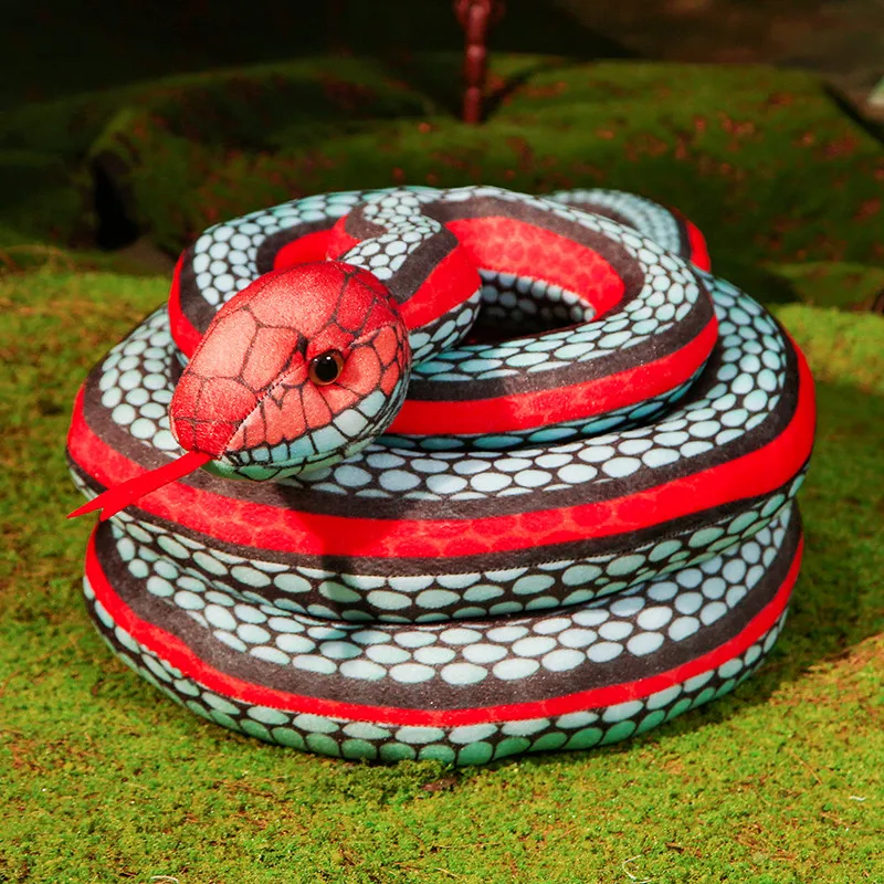 Peluche de pitón artificial de 100 a 300 cm, serpiente larga, color ...