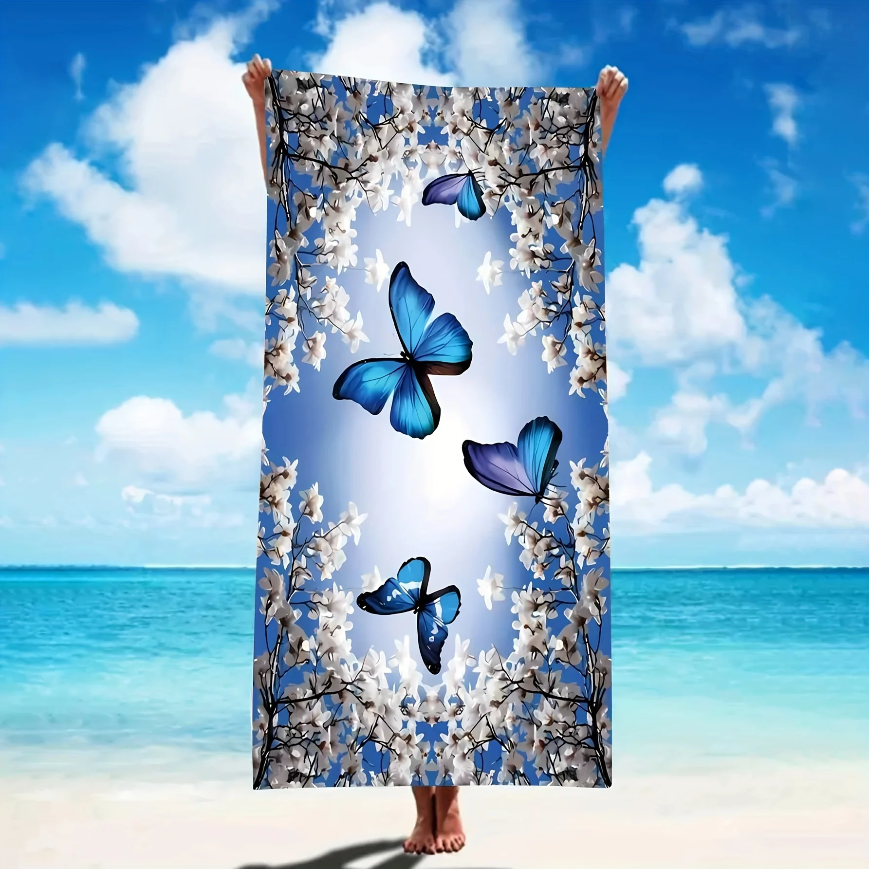 Extra-large-microfiber-lightweight-rectangular-beach-towel-soft-towel ...