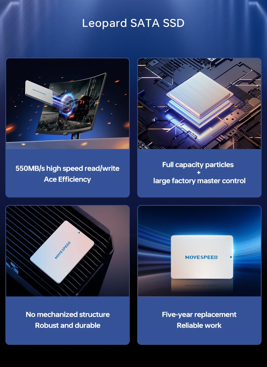 MOVESPEED SATA3.0 SSD 512GB 1TB TLC Chip Internal Solid State Drive 256GB 2TB 4TB SSD SATA III ...