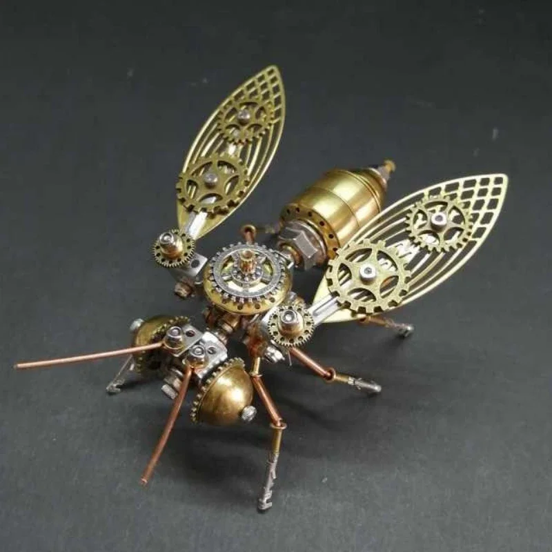 DIY-3D-Puzzles-Bee-Steampunk-Mechanical-Insects-Metal-Assembly-Model ...
