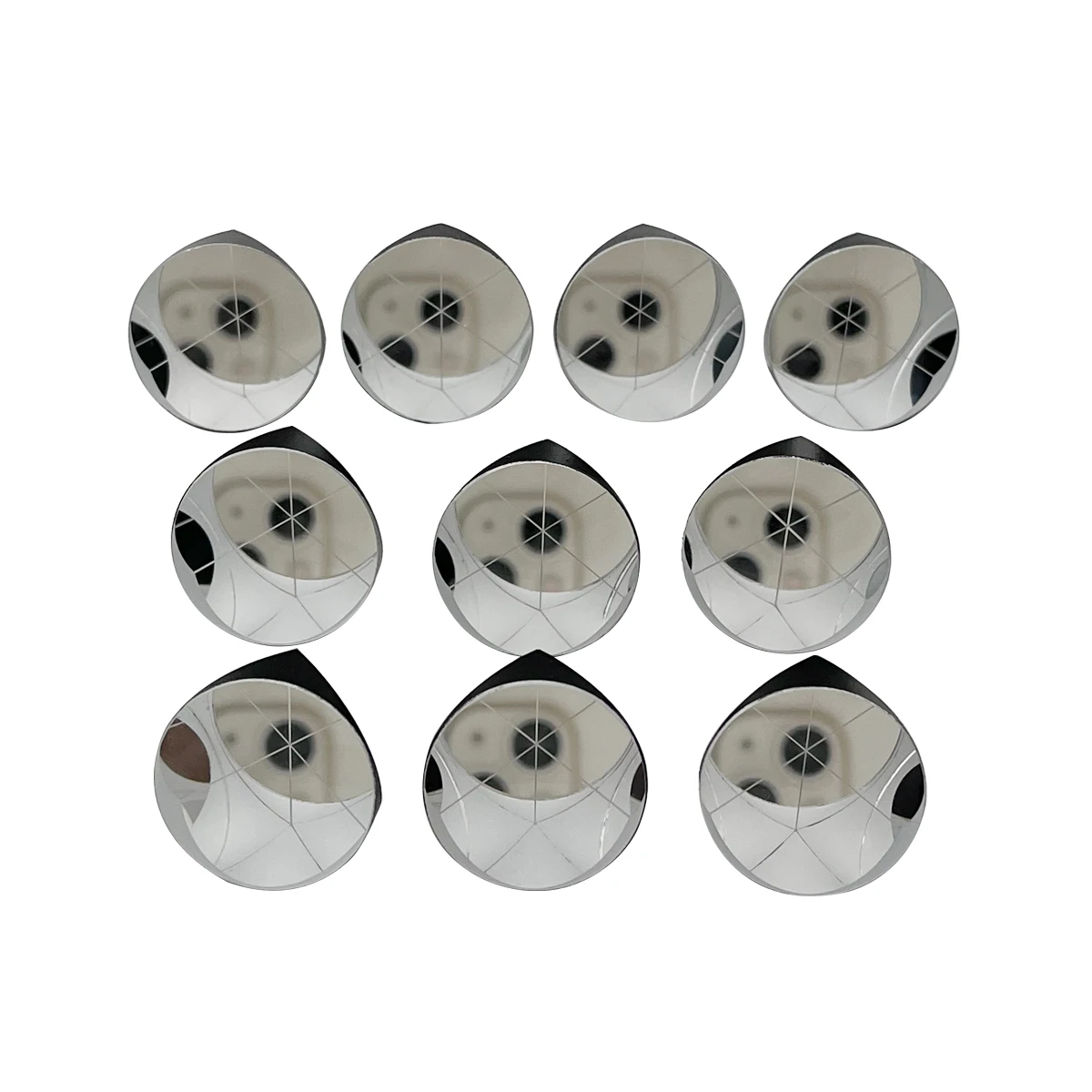 10Pcs-Silver-Coated-1inch-Corner-Cube-Prism-Diameter-25-4mm-Trihedral ...