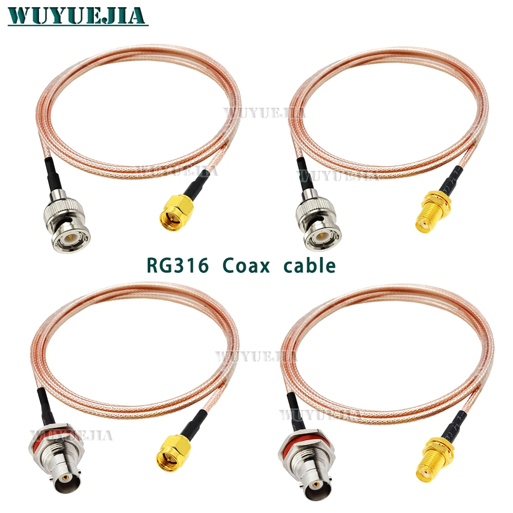 RG316-Coaxial-Cable-Waterproof-BNC-to-SMA-Type-RP-SMA-Male-to-Female-RF ...