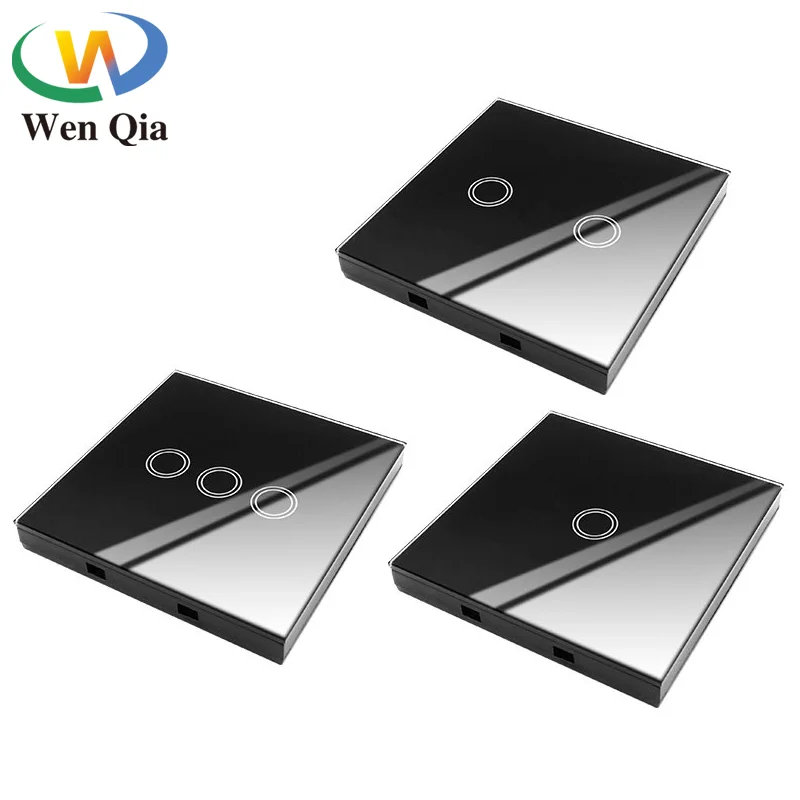 433mhz Wireless Touch Button Switch Glass Wall Panel on Off Remote ...