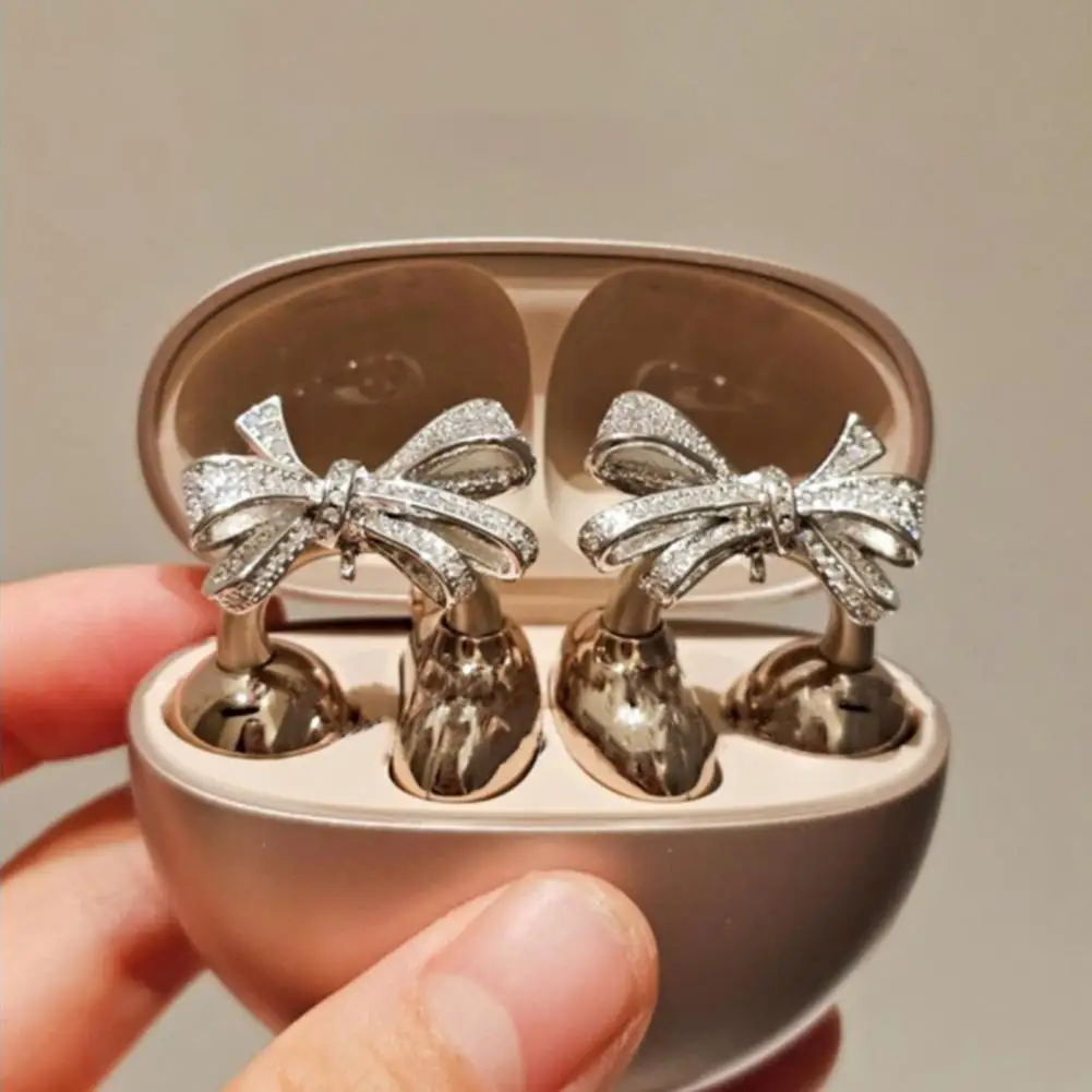1PC Rhinestone Decor for Clip on Earbuds Open Ear Decorative Zirconia ...