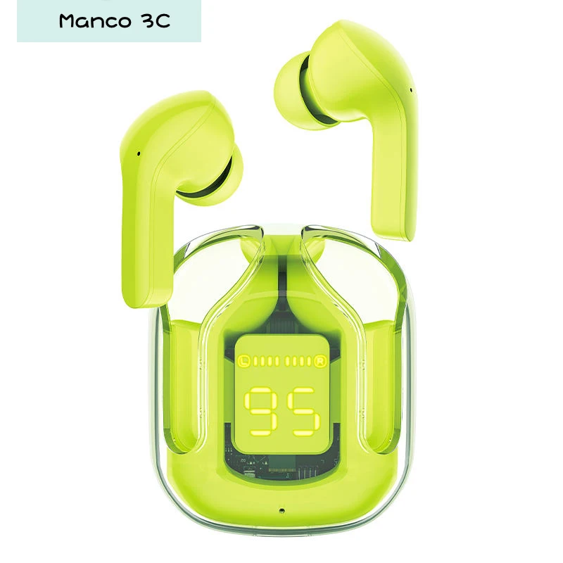 Bt30 tws digitais transparentes sem fio bluetooth fones de ouvido ...