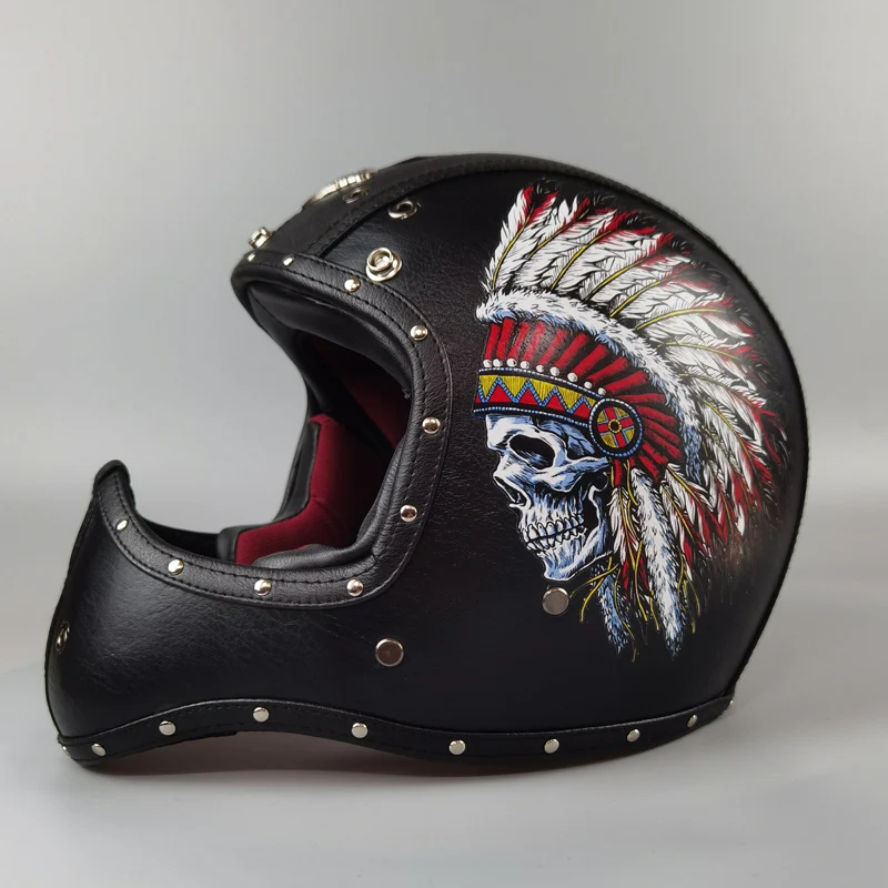 Custom Full Face Skull Motorcycle Helmets