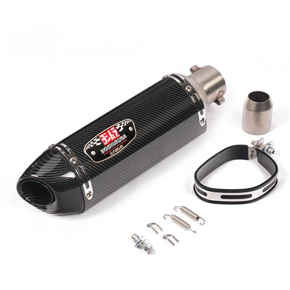 Universal 51mm Inlet Motorcycle Yoshimura R77 Exhaust Muffler for FZ1 R6 R15 R3 ZX6R ZX10 Z900 ...