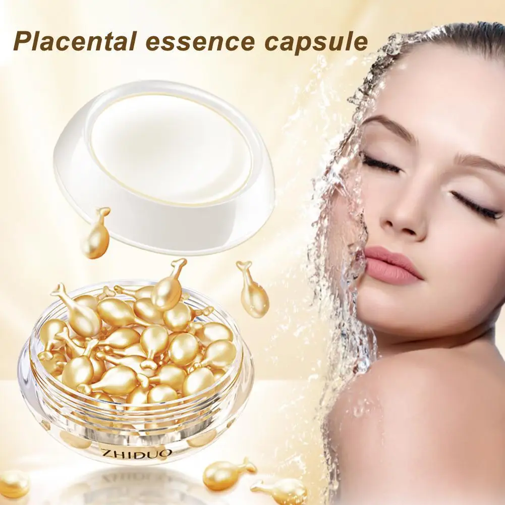 Korean-Cosmeti-Collagen-Facial-Capsules-Fullerene-Placenta-Facial ...
