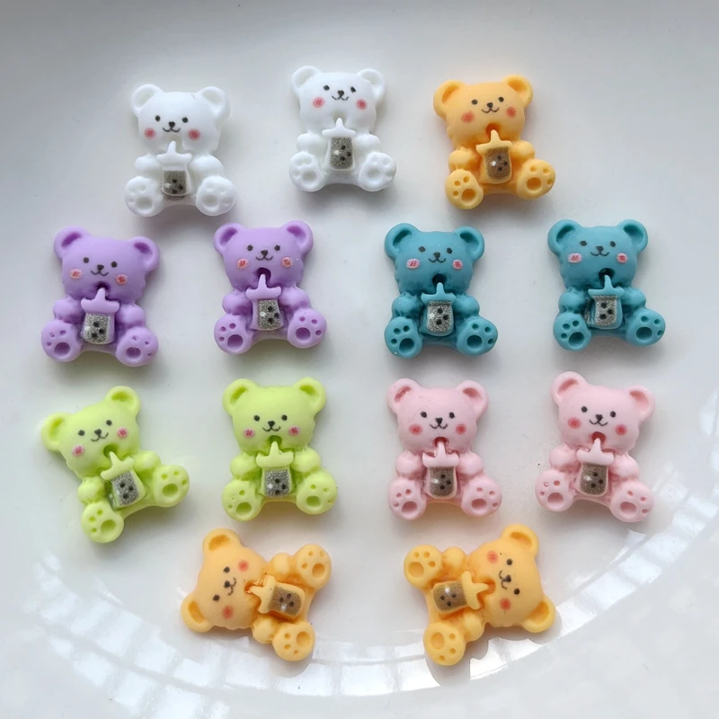 30pcs New Mix Cute Mini Kawaii Cute Bear Flat Back Resin Kawaii ...
