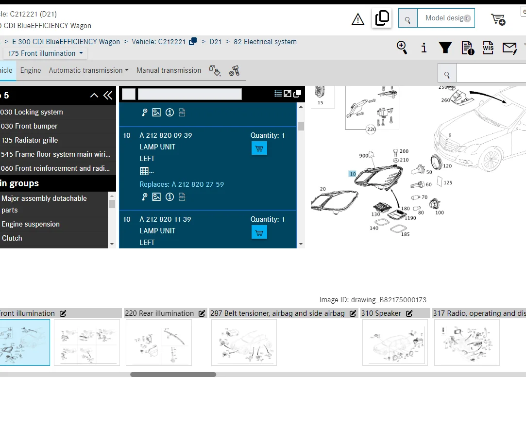 Автомобильные фары, подходят для Mercedes Benz W212, A2128200939 ...