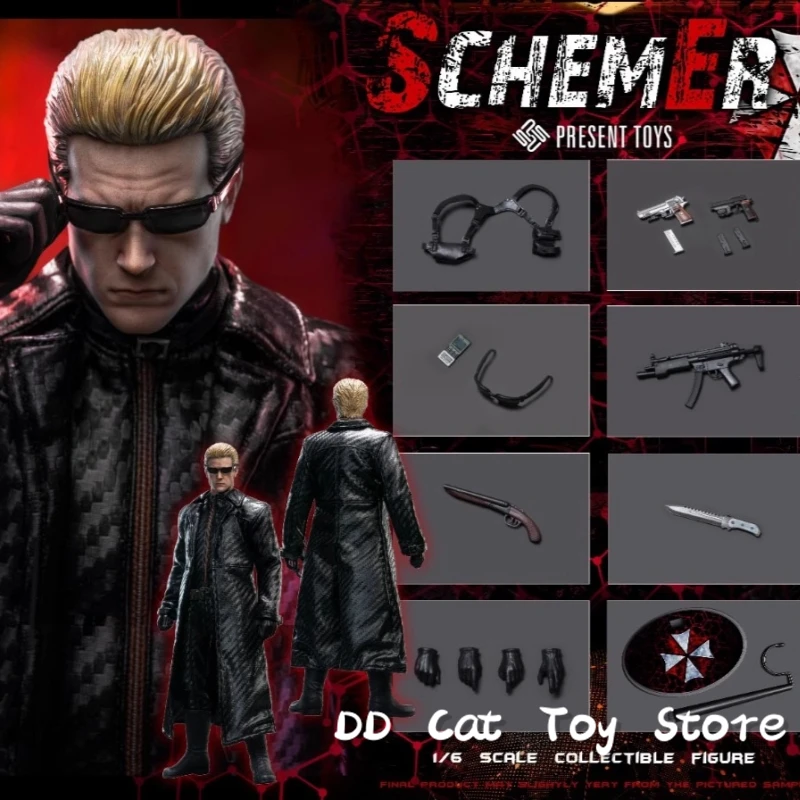 In Stock Original Present Toys 1/6 Pt-Sp84 Resident Evil Albert Wesker ...