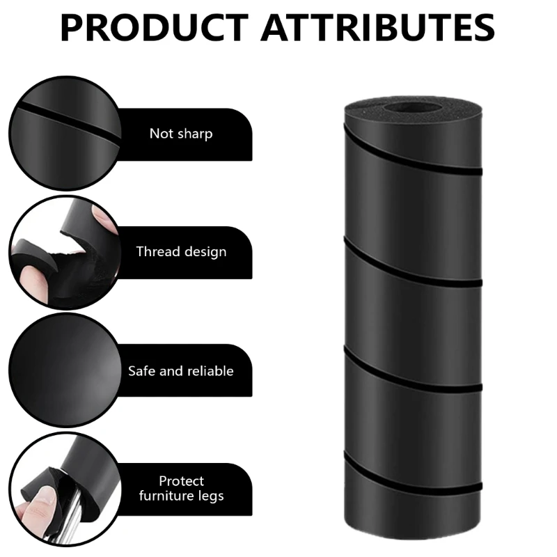 4pcs-Set-Sturdy-Foam-Bed-Leg-Covers-for-Enhances-Floor-Protective-Daily ...