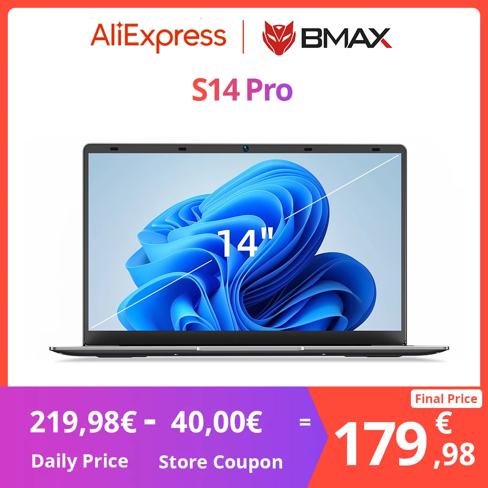Bmax-s14-pro-intel-n5000-CPU-1920-1080-14-Zoll-Laptop-8GB-RAM-256GB-SSD ...