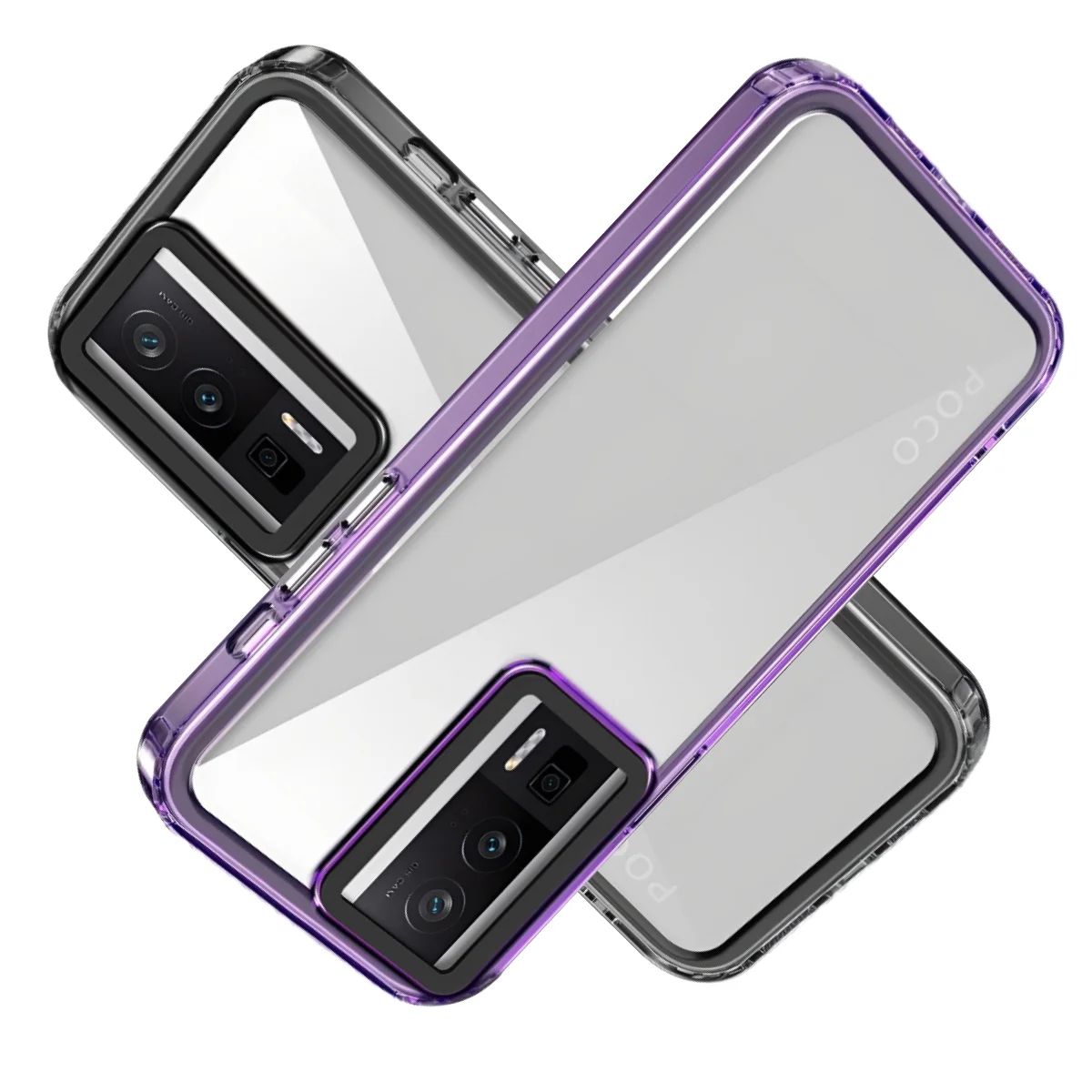 Clear-Ultra-Thin-Acrylic-Case-with-Four-Corners-Shockproof-for-POCO-F5 ...
