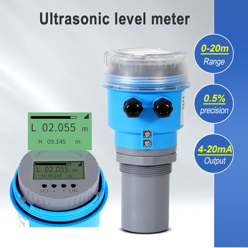 3m-5m-8m-10m-Ultrasonic-Level-Meter-4-20mA-Noncontact-Level-Meter-Oil ...