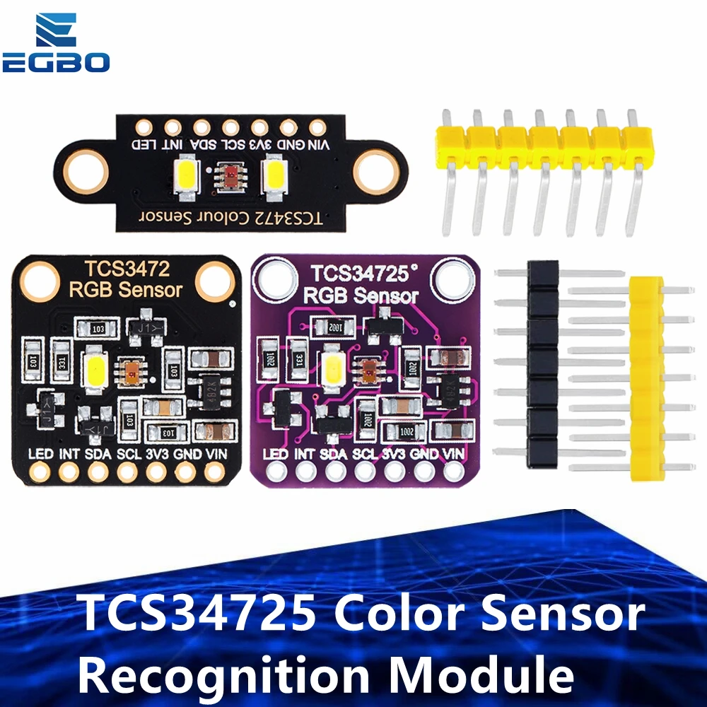 Tcs34725 Color Sensor Recognition Module Rgb Development Board Iic For Arduino Stm32 Laboratory