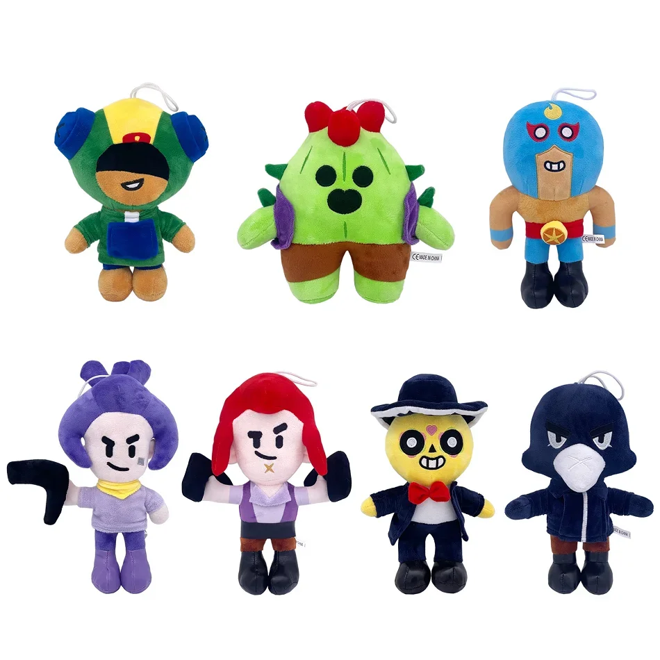 En-Stock-Brawl-Stars-Plush-Spike-Shelly-Clot-Leon-Poco-juguete-almohada ...
