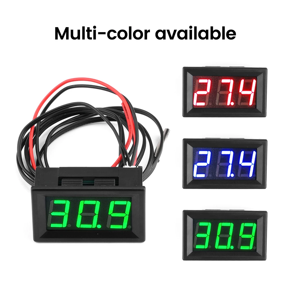LED Digital -50~300°C Thermometer With Probe DC 12V Car Temperature ...