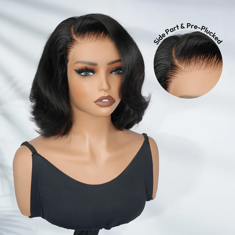 Alipearl Hair Layercut Straight 13x4 Side Part Lace Front Wig Glueless ...