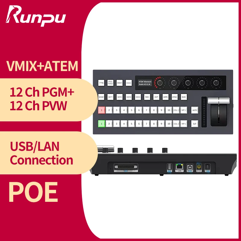 IP-USB-switcher-blackmagic-atem-quadro-di-controllo-interruttore-mixer ...