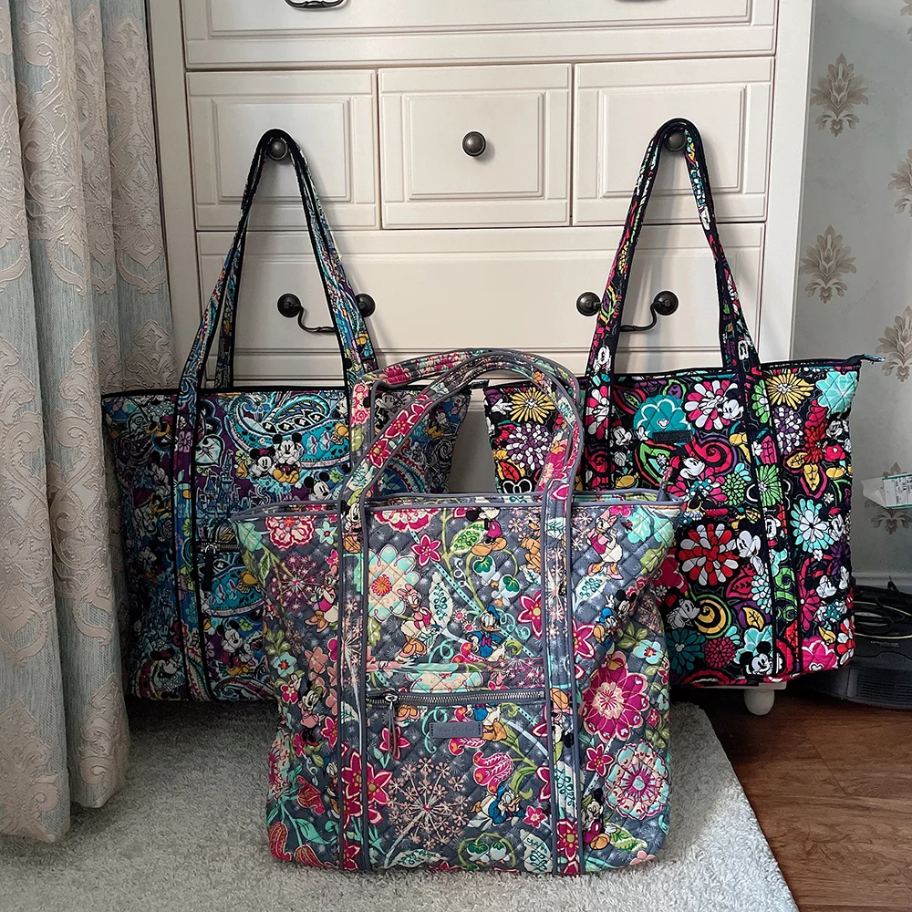 VB New Pure Cotton Environmental Printing Large Shoulder Bag Portable ...