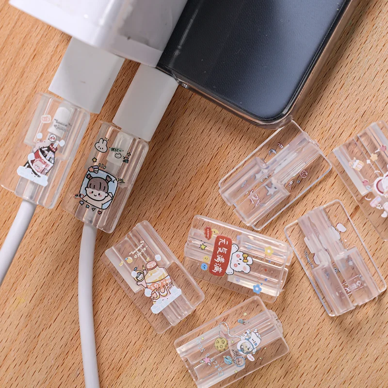 Cartoon-Cable-Protector-Transparent-Winder-Organizer-Tpu-Wearproof-Data ...