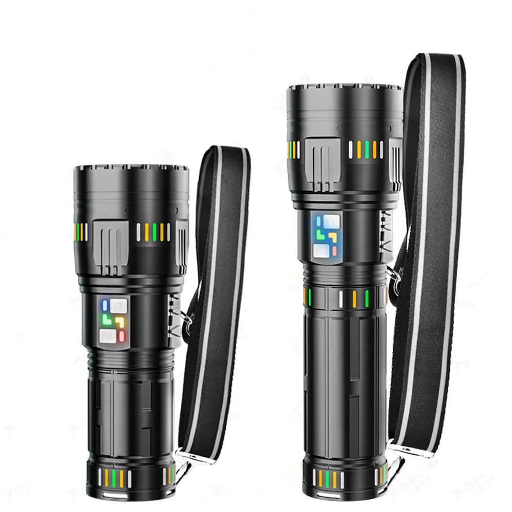 D2-Most-Powerful-90W-LED-Flashlight-Long-Range-Charging-Zoom-Emergency ...