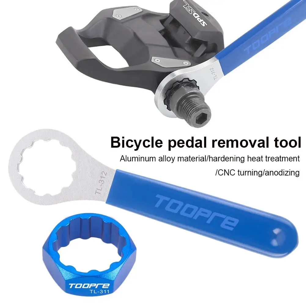 Pedal Wrench Bike 15mm With Long Handle Pedal Removal Tool Long Handle ...