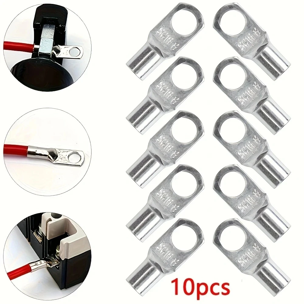 10pcs-Cold-Pressed-Copper-Tab-Wiring-NoseTerminal-Block-Wire-Connector ...