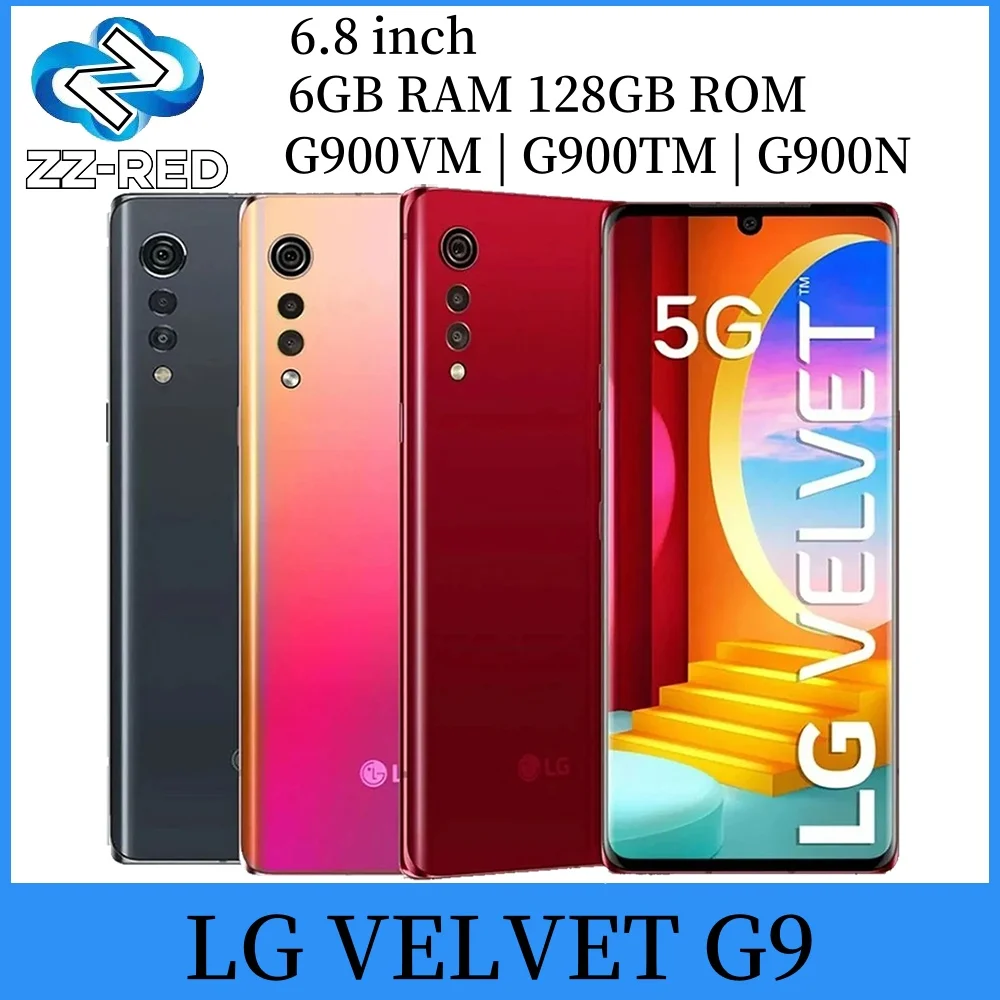 LG VELVET G9 5G Mobile Phone 6GB RAM 128GB ROM 6.8'' 48MP+16MP ...