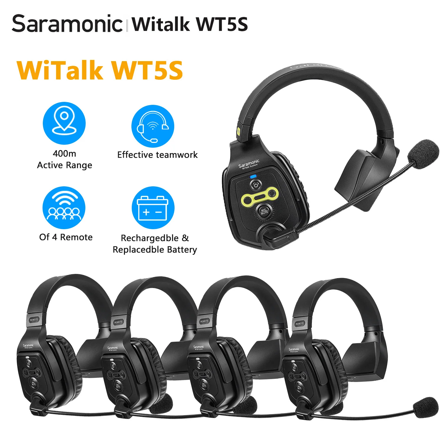 Saramonic-WiTalk-WT5S-Full-Duplex-Communication-Wireless-Headset-System ...
