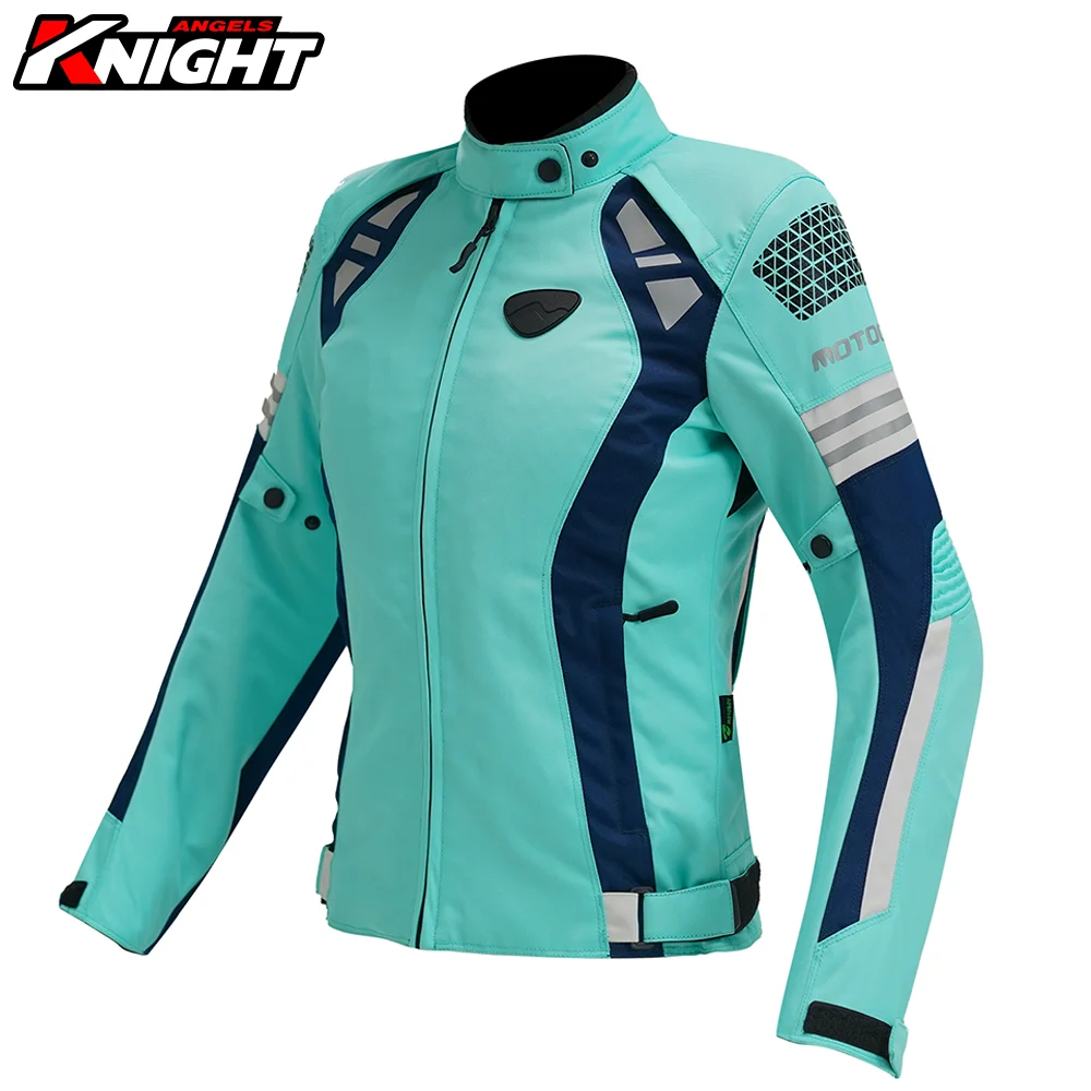 Motorcycle Jacket Women Four Seasons Motorcycle Racing Jacket CE ...