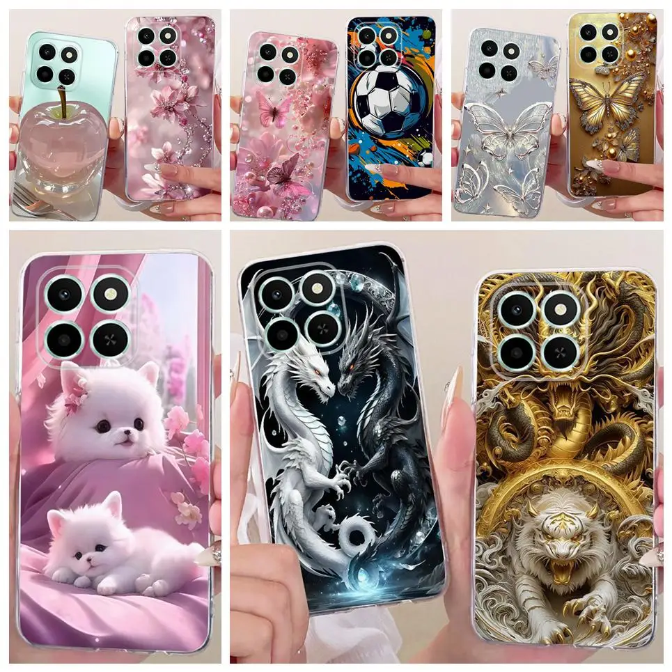 Soft Clear Silicone Casing For Honor X6C X6 X6S 4G Phone Case HonorX6 X ...