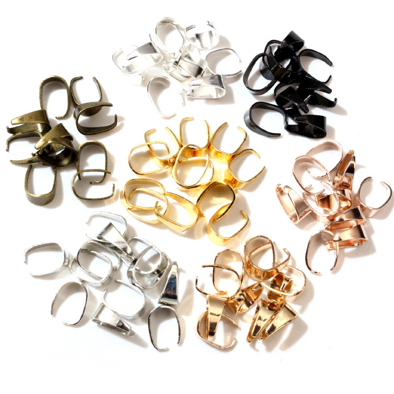50pcs-lot-Stianless-Iron-Pendant-Clips-Pinch-Bail-Clasps-Buckle-Charm ...