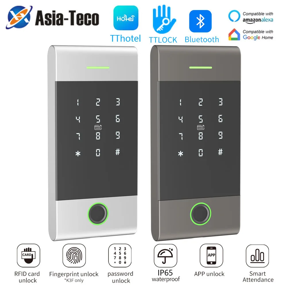 TTLock-App-Bluetooth-Standalone-Access-Control-Keypad-Fingerprint-Metal-Keyboard-Waterproof ...