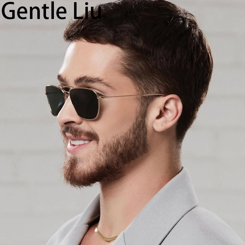 2024-New-Classic-Square-Sunglasses-For-Men-Oversized-Fashion-Big-Sun ...