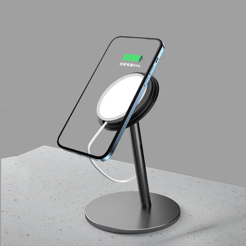 Phone-Holder-for-MagSafe-Charger-Stand-Adjustable-Bracket-for-IPhone-12 ...