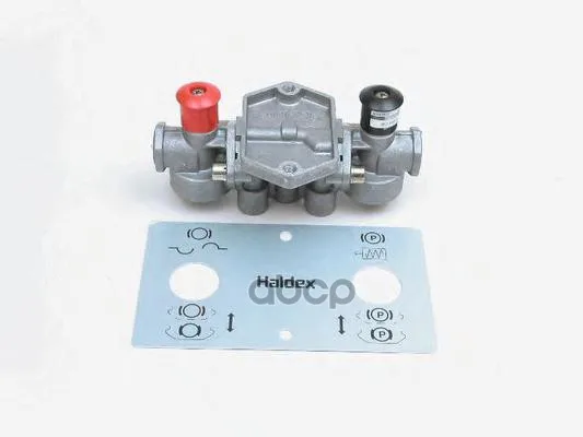 Válvula de terminación de remolque de dos válvulas Schmitz, botón rojo ...