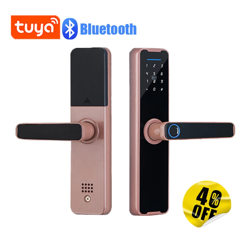 Biometric Fingerprint Door Lock for Wooden Doors,Bluetooth Electronic ...