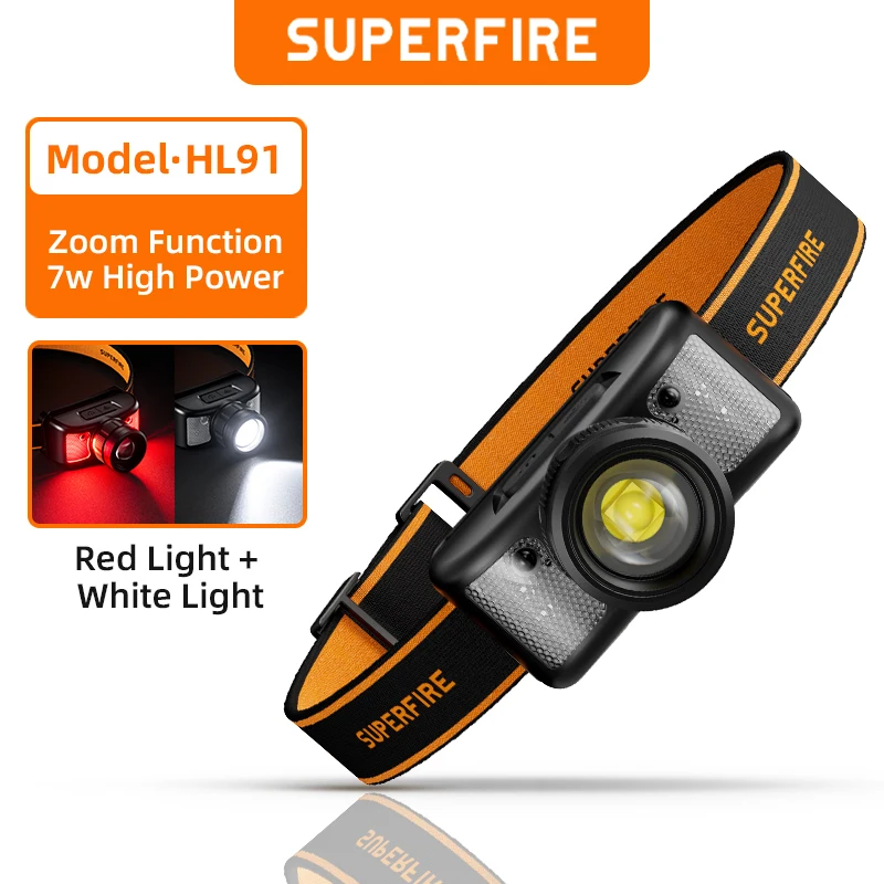 SUPERFIRE-HL91-Powerful-COB-LED-Headlamp-Induction-Zoom-USB-C ...