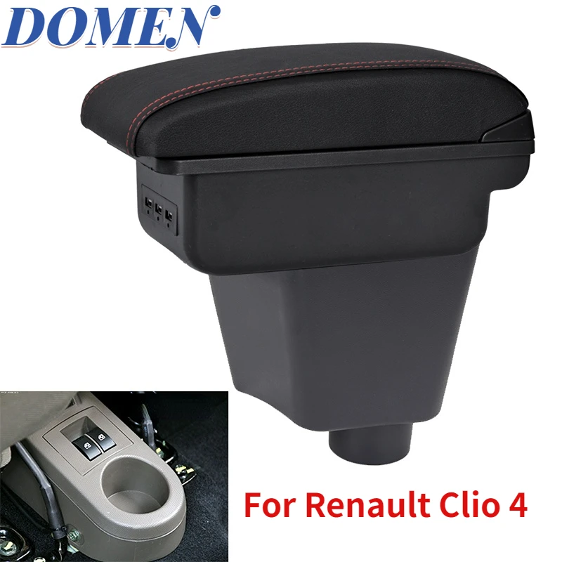 New-Storage-Box-For-Renault-Clio-4-Armrest-For-Renault-Captur-Clio-3 ...
