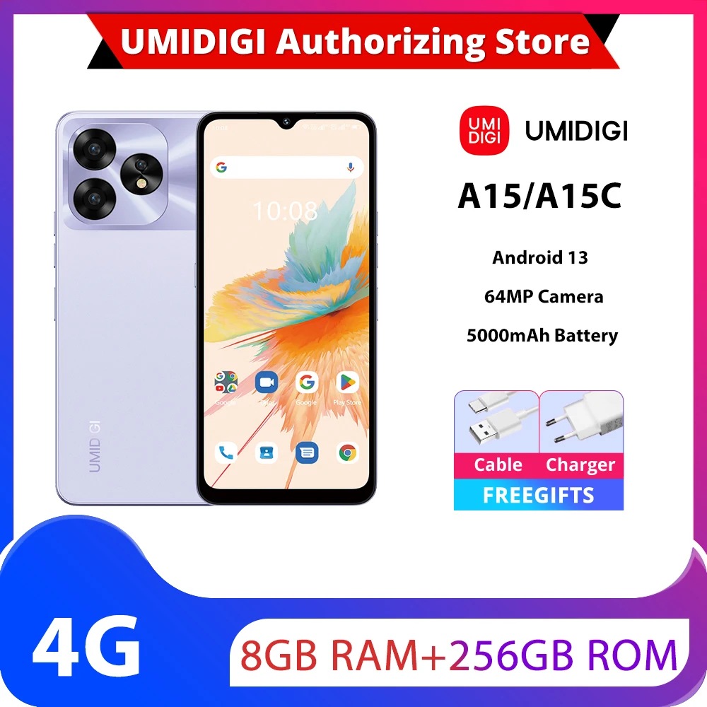UMIDIGI-A15-NFC-Android-13-Octa-Core-FHD-Smartphone-8-GB-de-256-GB-128 ...